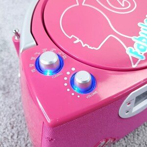 Barbie Glamtastic Boombox CD Player Radio AM/FM Stereo Fabulous Pink ...