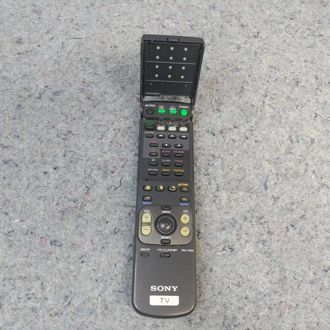 Vintage Sony RM-Y905 Remote Control Tv Television Dvd VTR SAT Cable ...