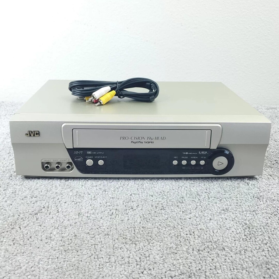 JVC VCR Hi-fi 4 Head Pro-cision VHS Player Recorder No Remote Vintage ...