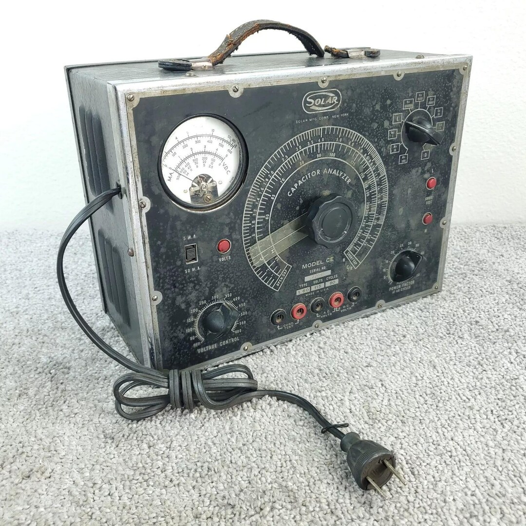 Solar Capacitor Analyzer Model CE Tube Radio Test Equipment Vintage Not ...
