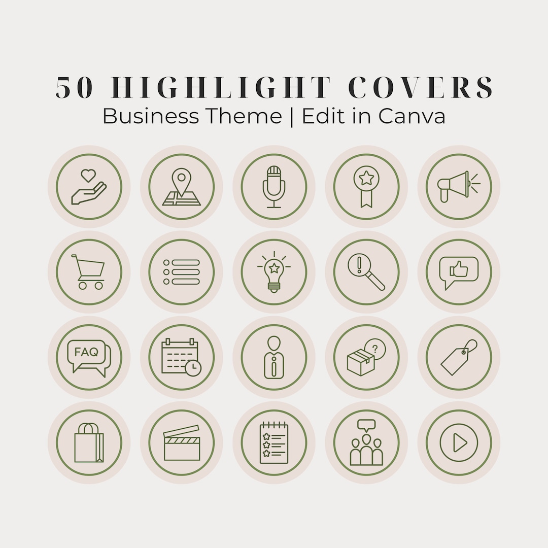 Instagram Highlights for Business | Instagram Covers Business Pack ...