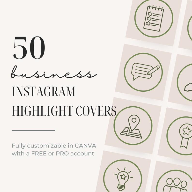 Instagram Highlights for Business | Instagram Covers Business Pack ...