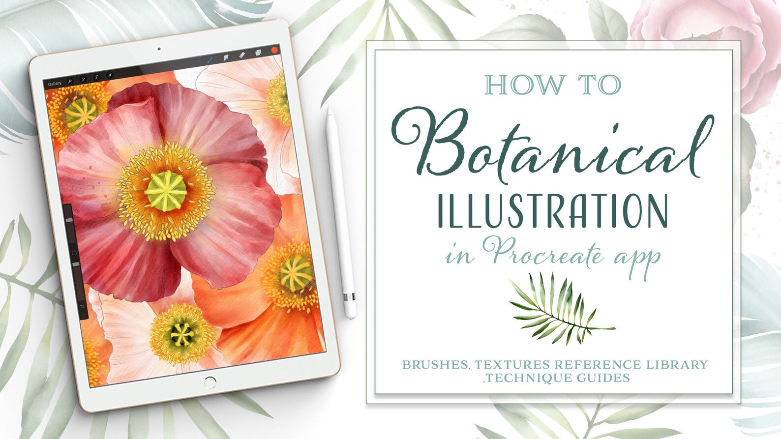 Botanical Illustration Toolkit for Procreate App on Ipad | Etsy