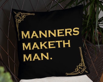 Manners maketh man | Etsy
