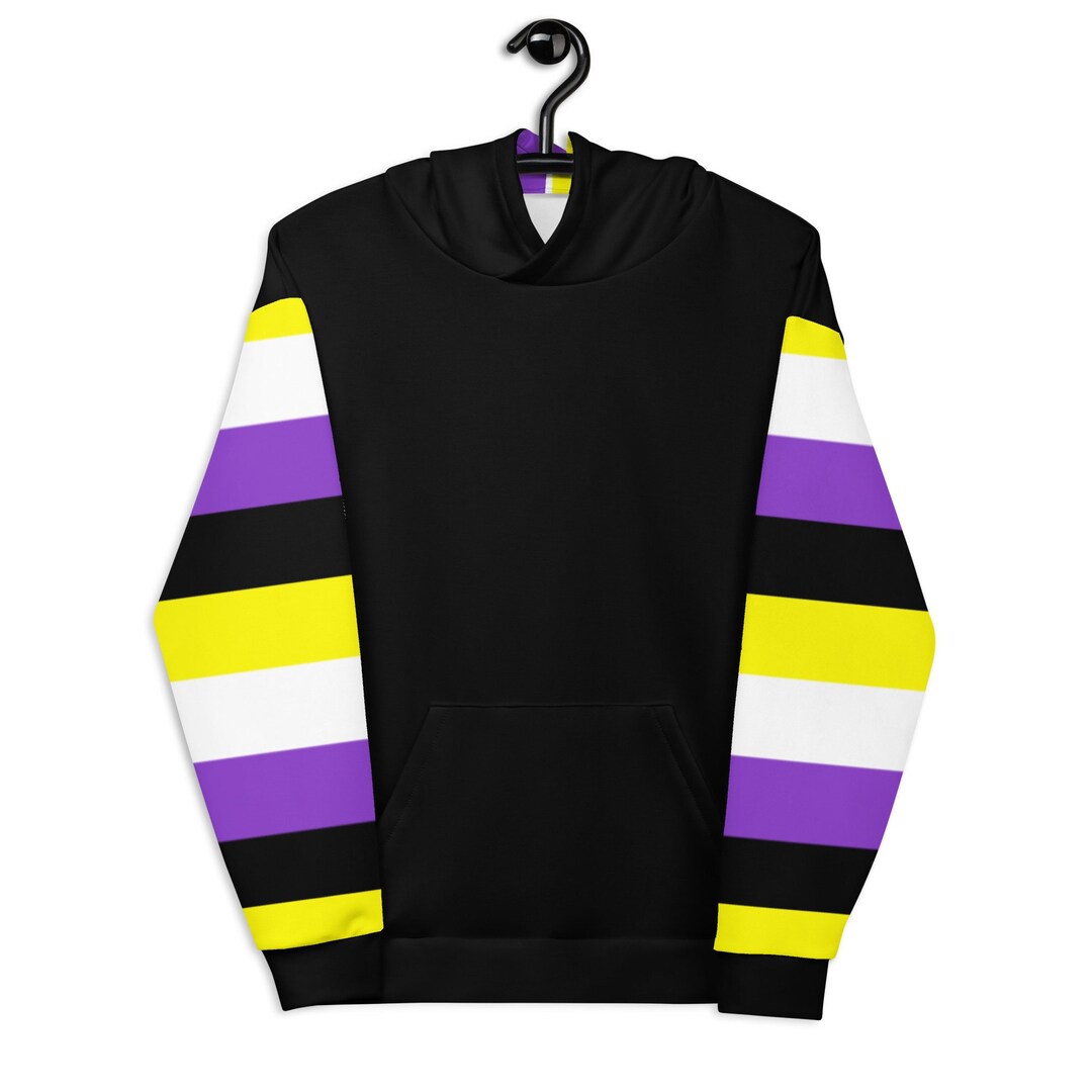 Nonbinary Pride Unisex Hoodie // Nonbinary Flag, Nonbinary Merch ...