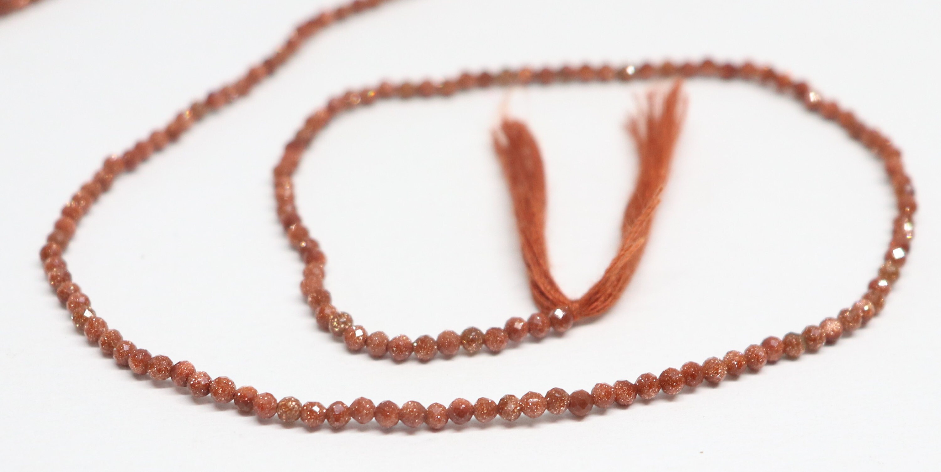 5 Strand AAA Natural Red Sunstone Micro Faceted Rondelle | Etsy