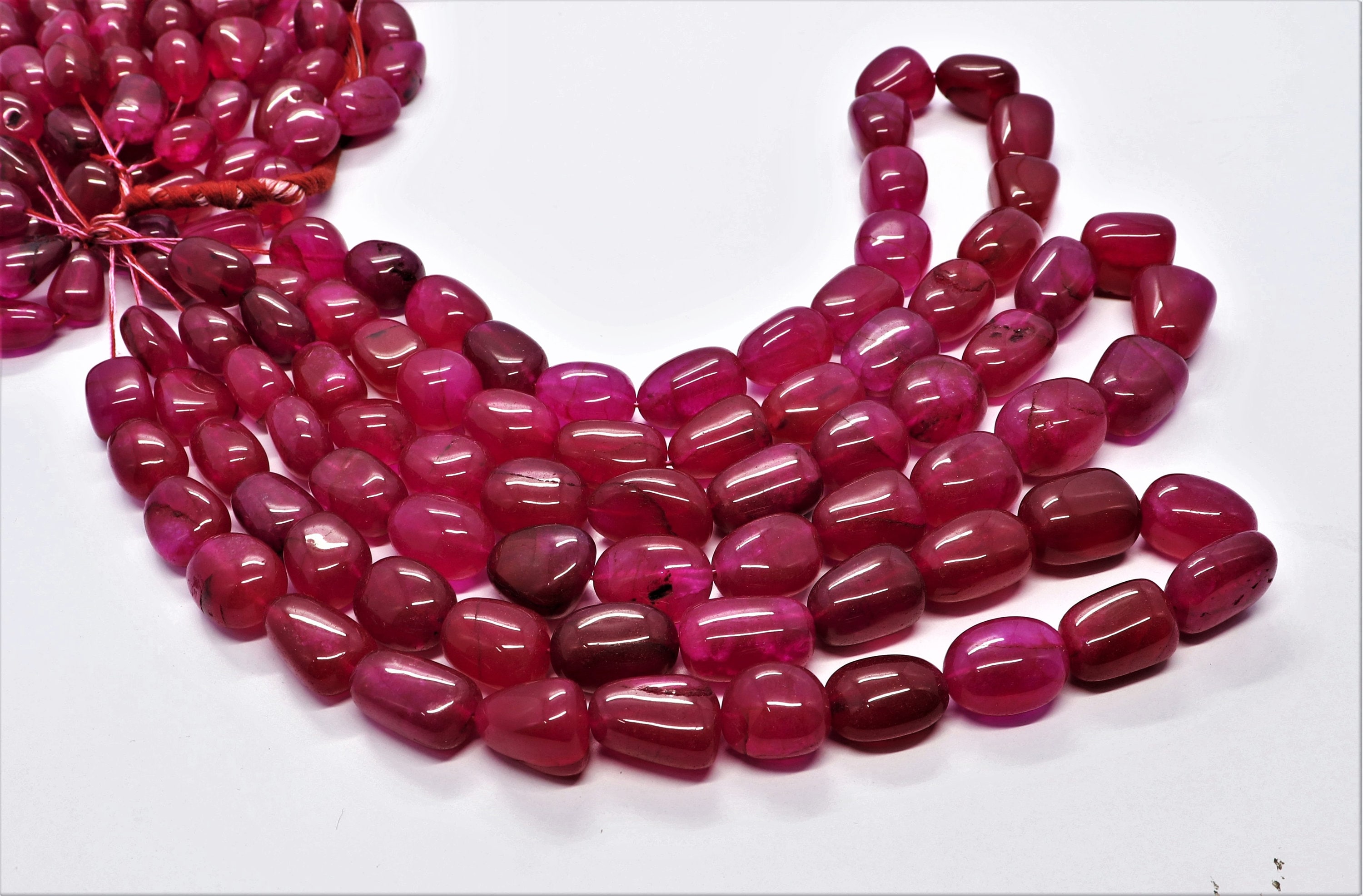 AAA Natural Ruby Quartz Smooth Uneven Shape Nuggets Beads - Etsy