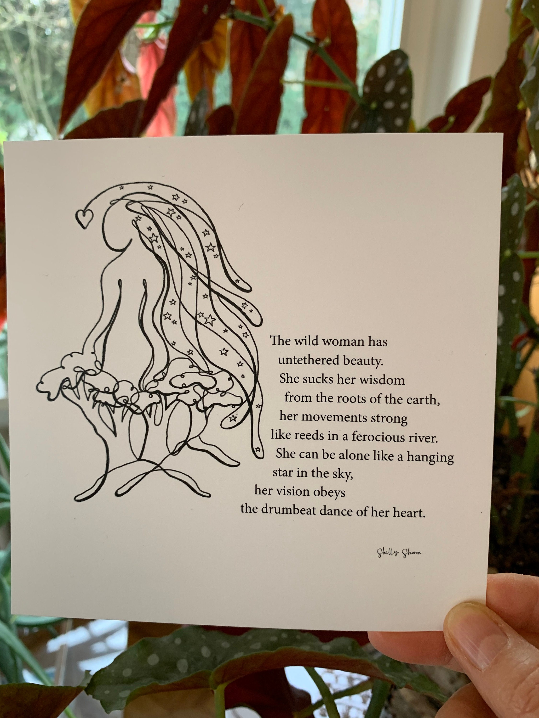 Wild Woman // Poetry Print // Inspirational Art - Etsy