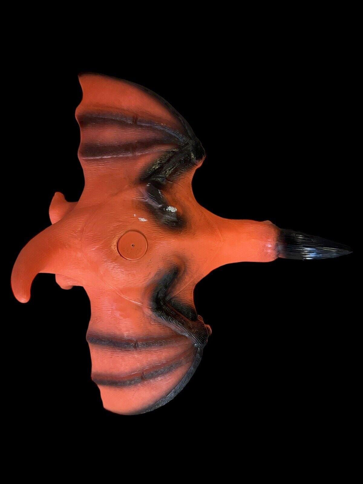 Pterodactyl Standing Action Figure Vintage Soft Rubber Dinosaur Orange ...