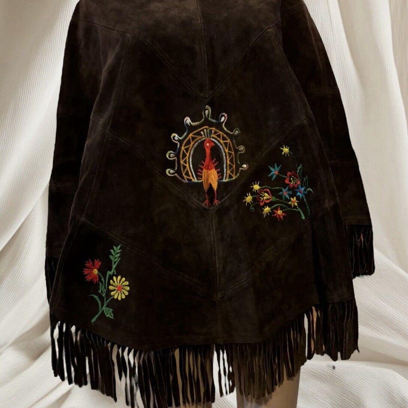 Western Poncho - Etsy