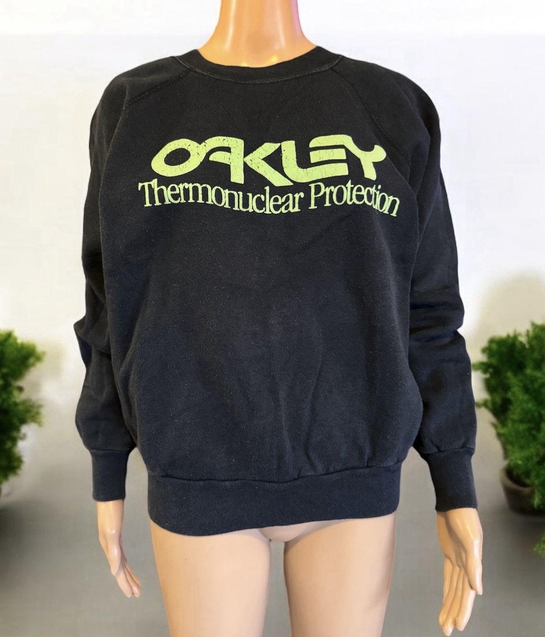 Vintage 90s Oakley Thermonuclear Protection Crewneck Sweatshirt Adult L ...