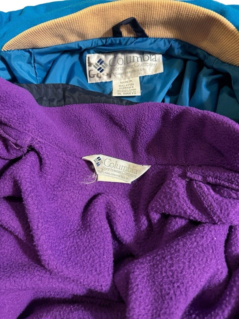 Vtg 90s Columbia Bugaboo Retro Windbreaker/ski Jacket Womens Size M Colorblock - Etsy