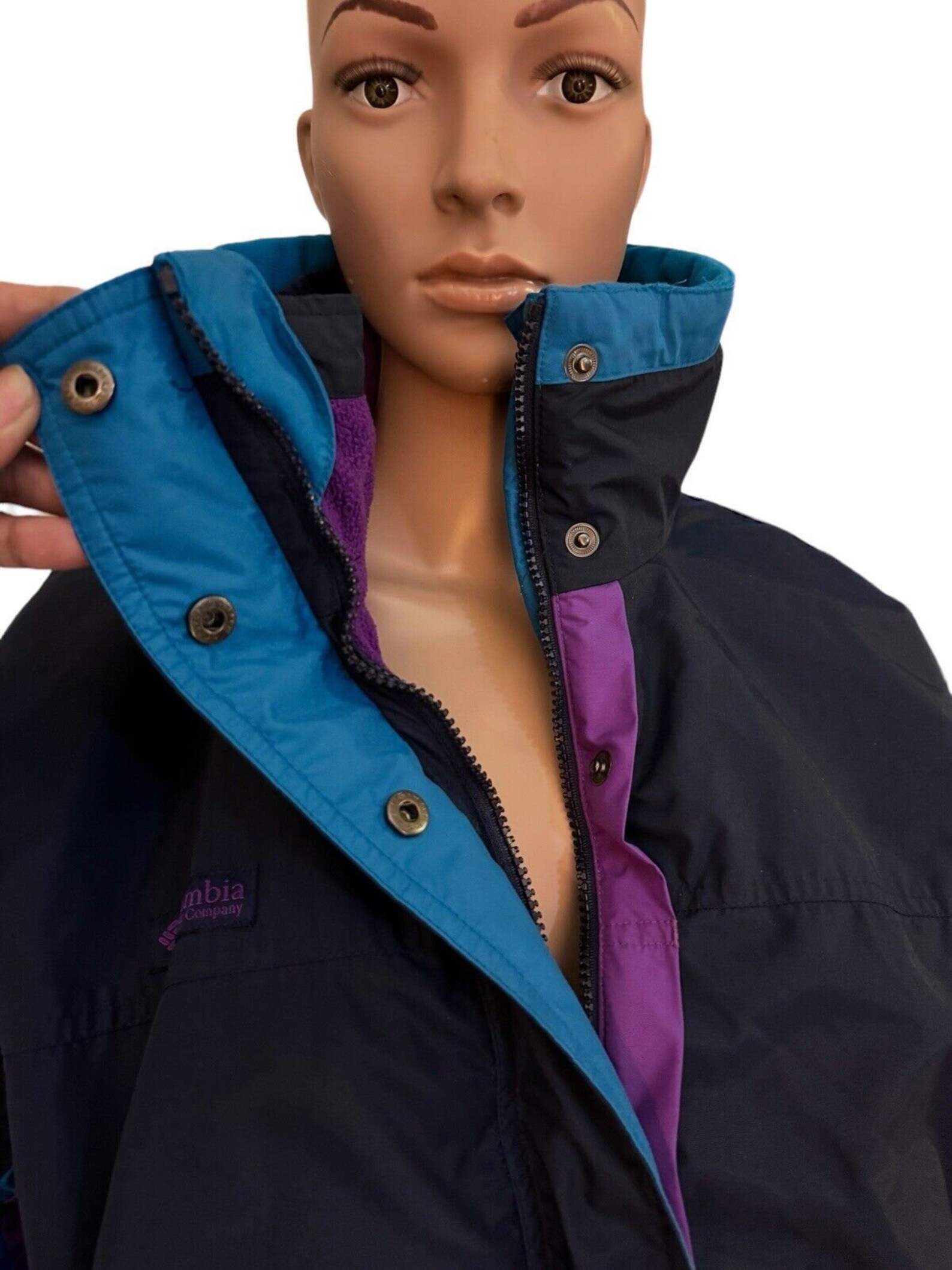 Vtg 90s Columbia Bugaboo Retro Windbreaker/ski Jacket Womens Size M ...