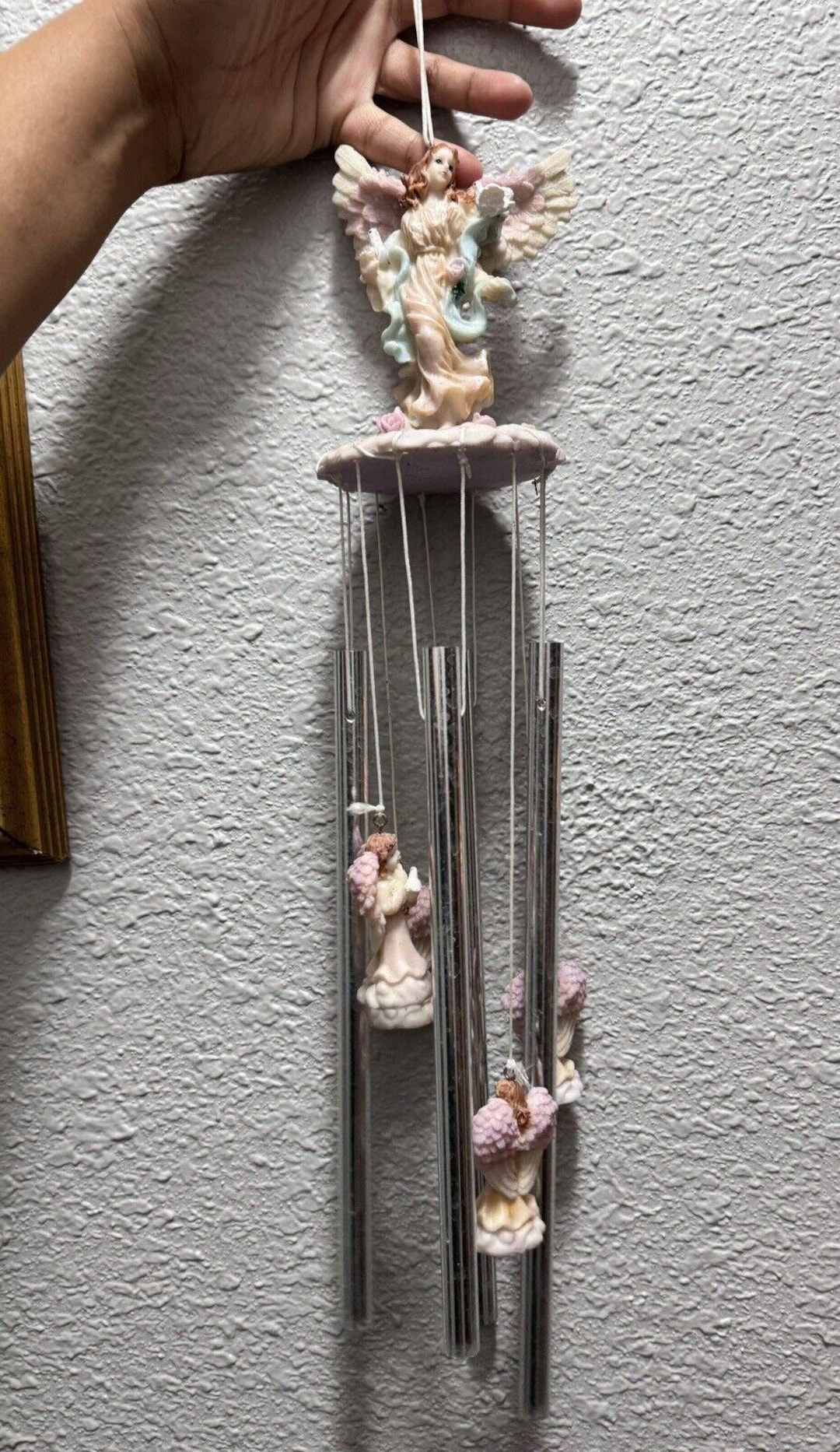 Vintage Angel Wind Chime Resin Indoor Outdoor Decor Angels - Etsy