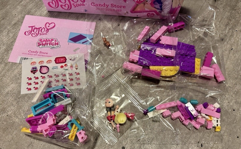 JOJO SIWA Snap and Switch Build Construction Set Candy Store - Etsy