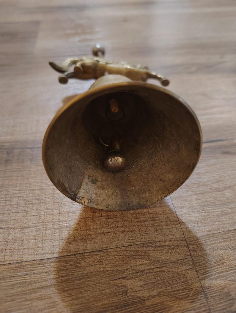 Vintage Solid Brass Carousel Horse Bell - Etsy