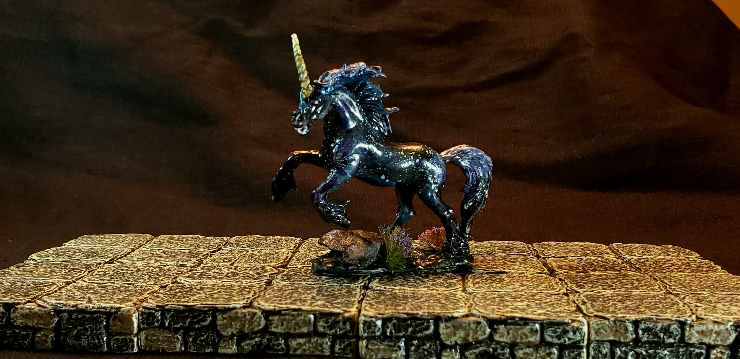 Astral Galaxy Unicorn D&D Miniature Hand Painted - Etsy