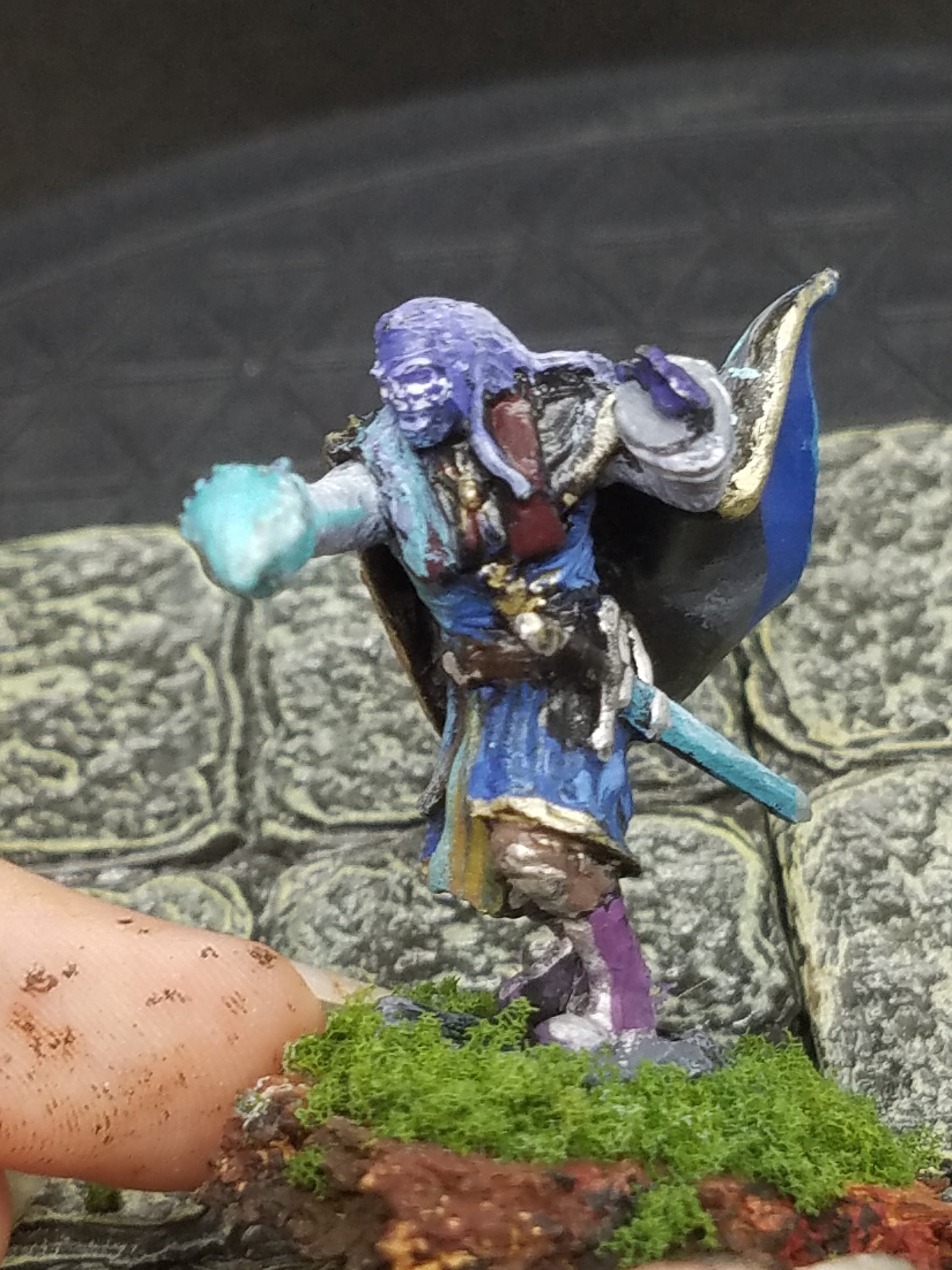 Aavaros Starlight Elf Mage D&D Miniature Hand Painted - Etsy Polska