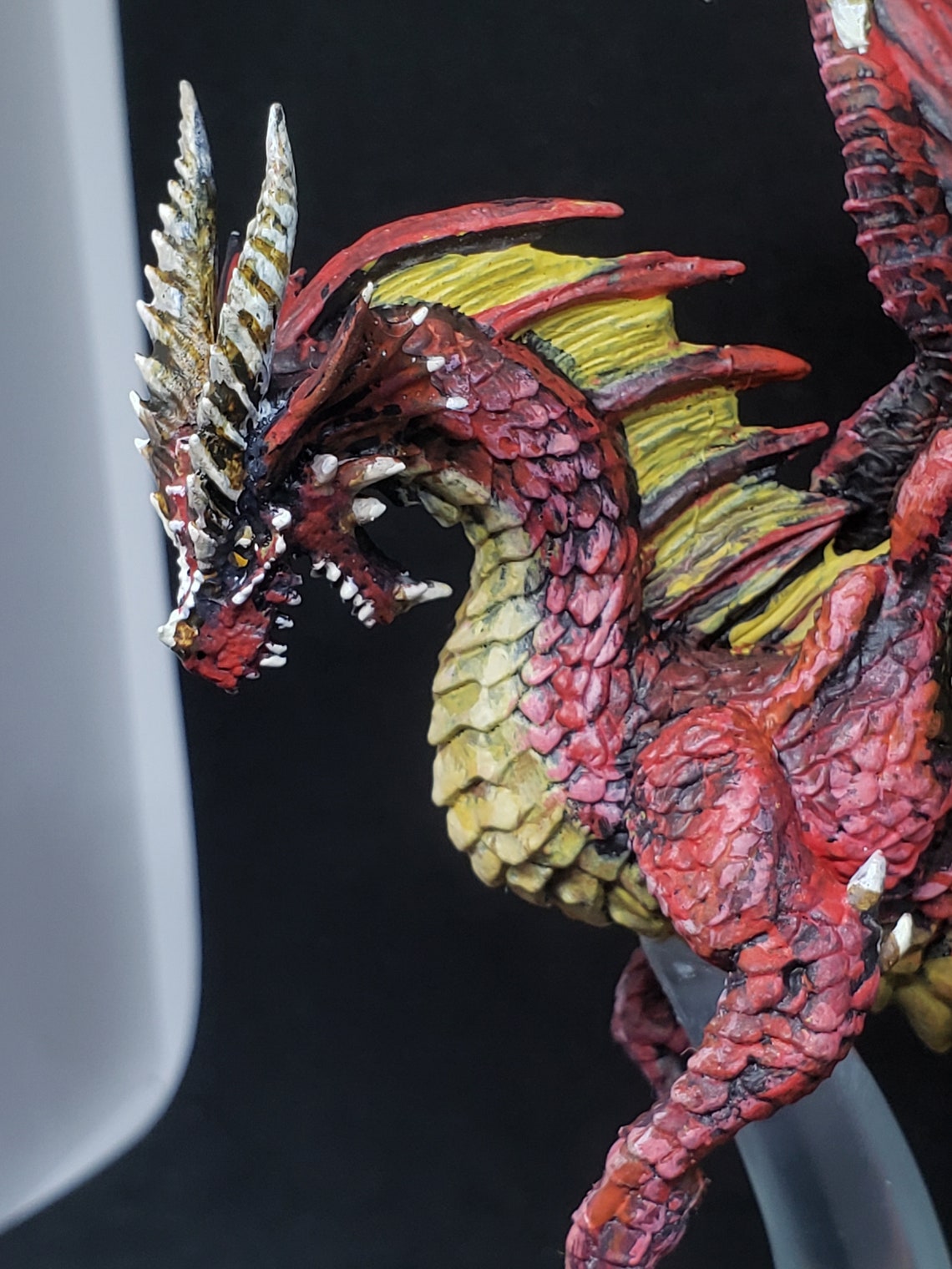 Young Red Dragon D&D Miniature Hand Painted - Etsy