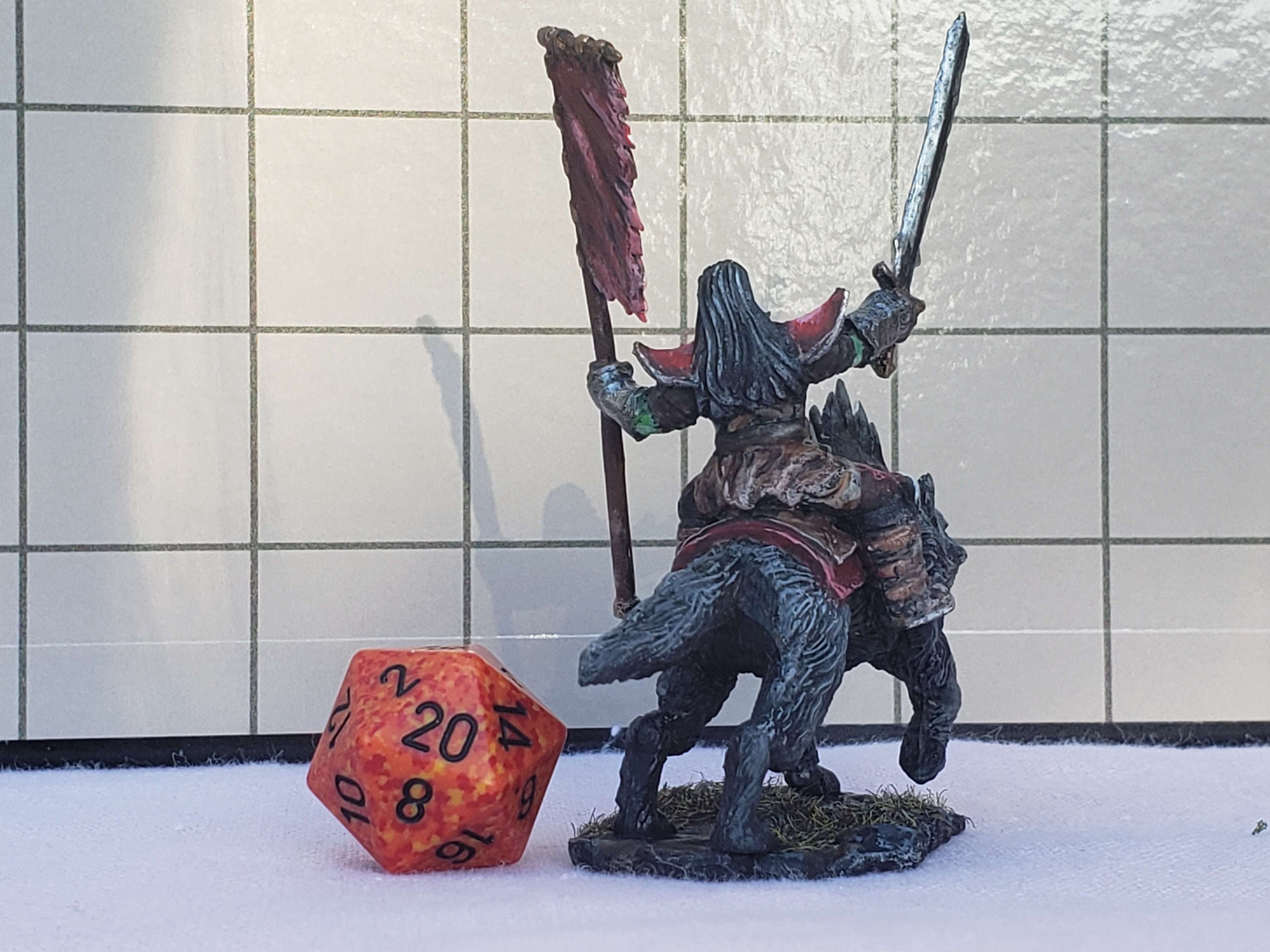 Mounted Orc With Dire Wolf D&D Miniature Hand Painted - Etsy