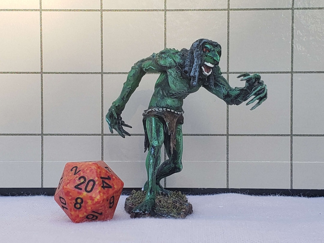 Troll D&D Miniature Hand Painted - Etsy UK