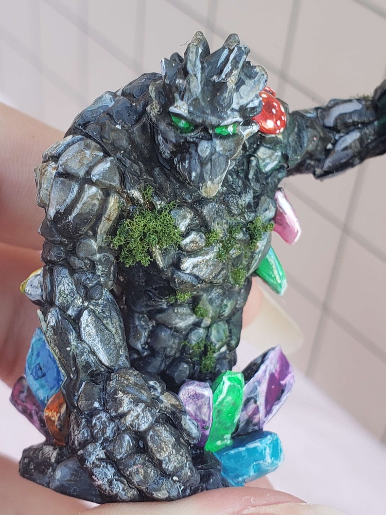 Earth Elemental D&D Miniature Hand Painted - Etsy