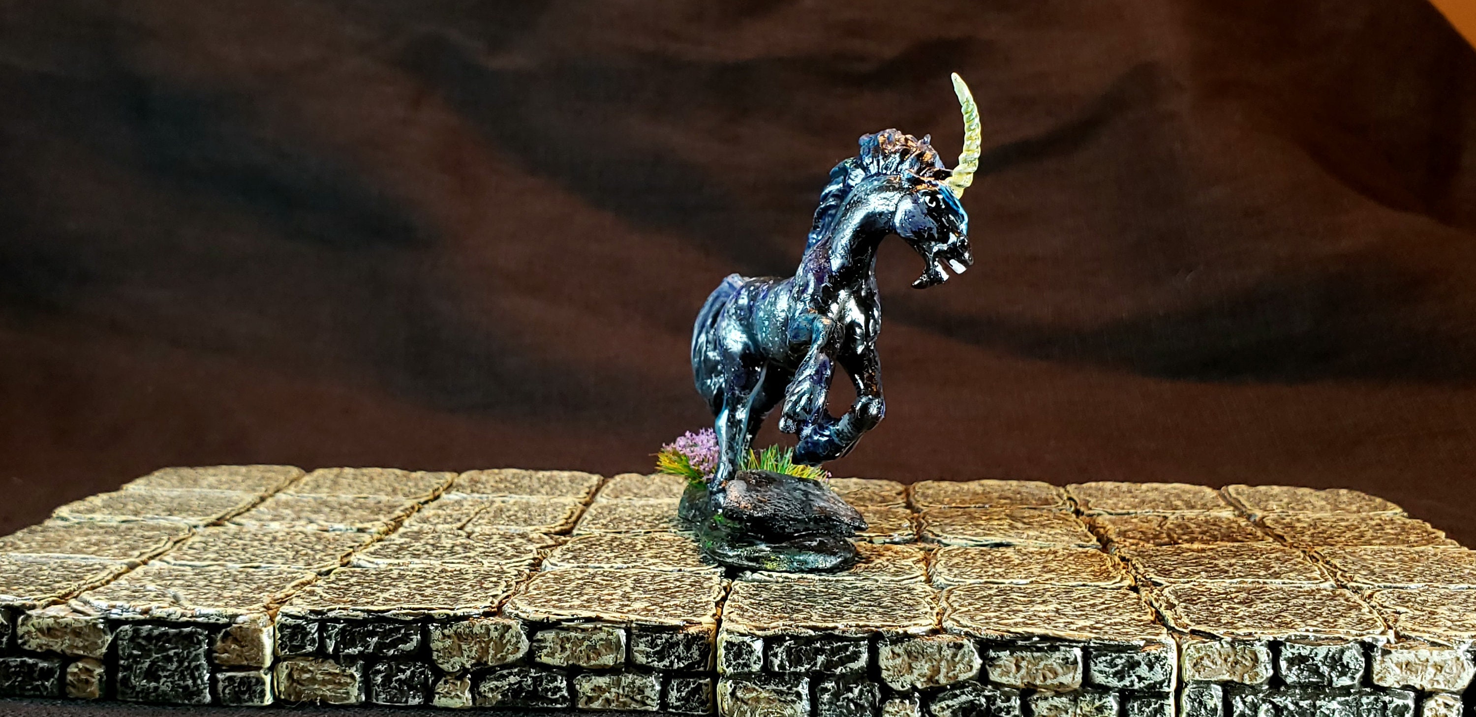 Astral Galaxy Unicorn D&D Miniature Hand Painted - Etsy