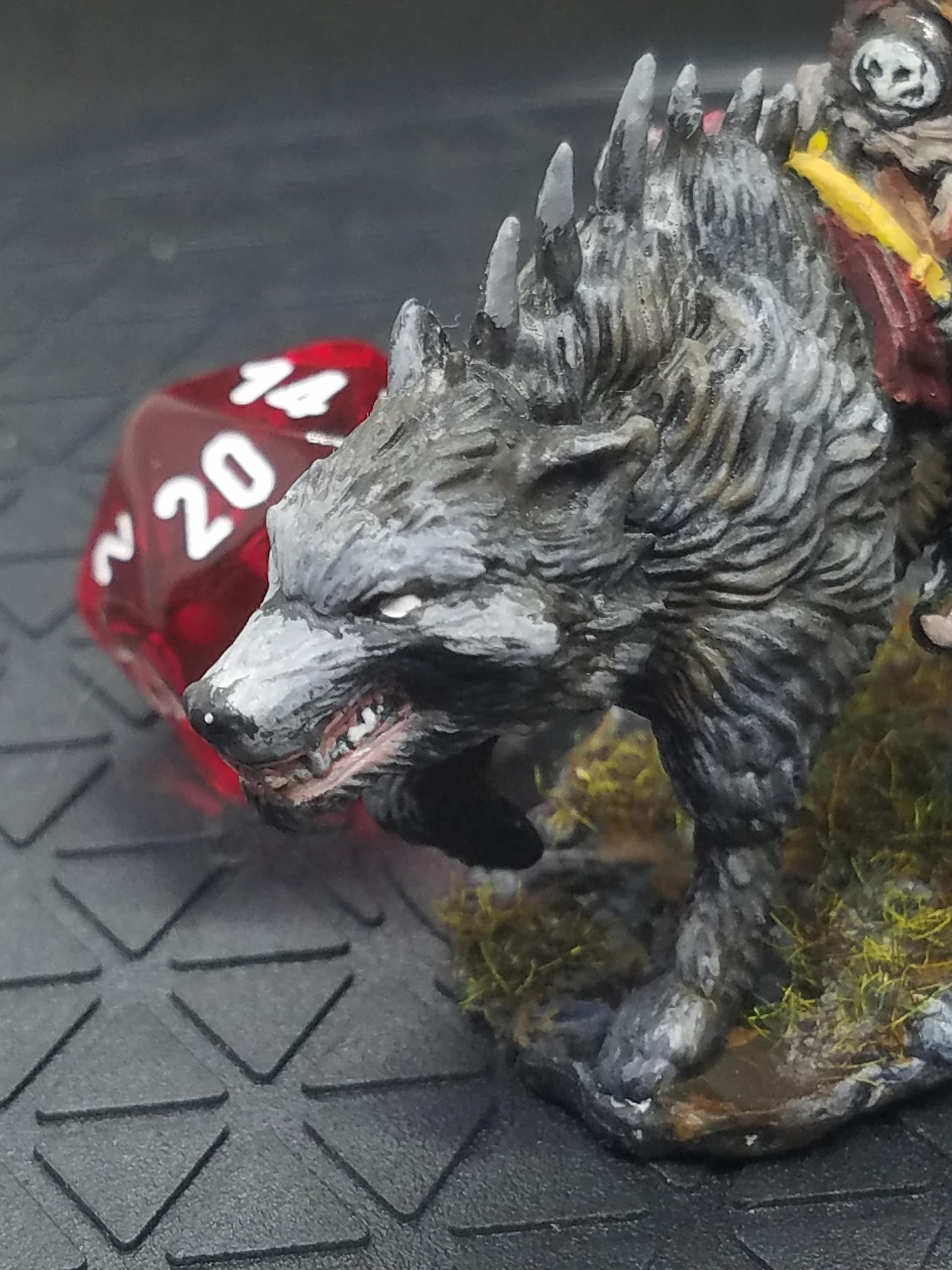 Toys Dire Wolf Miniature for Tabletop Miniature RPG wargames GriffonCo ...