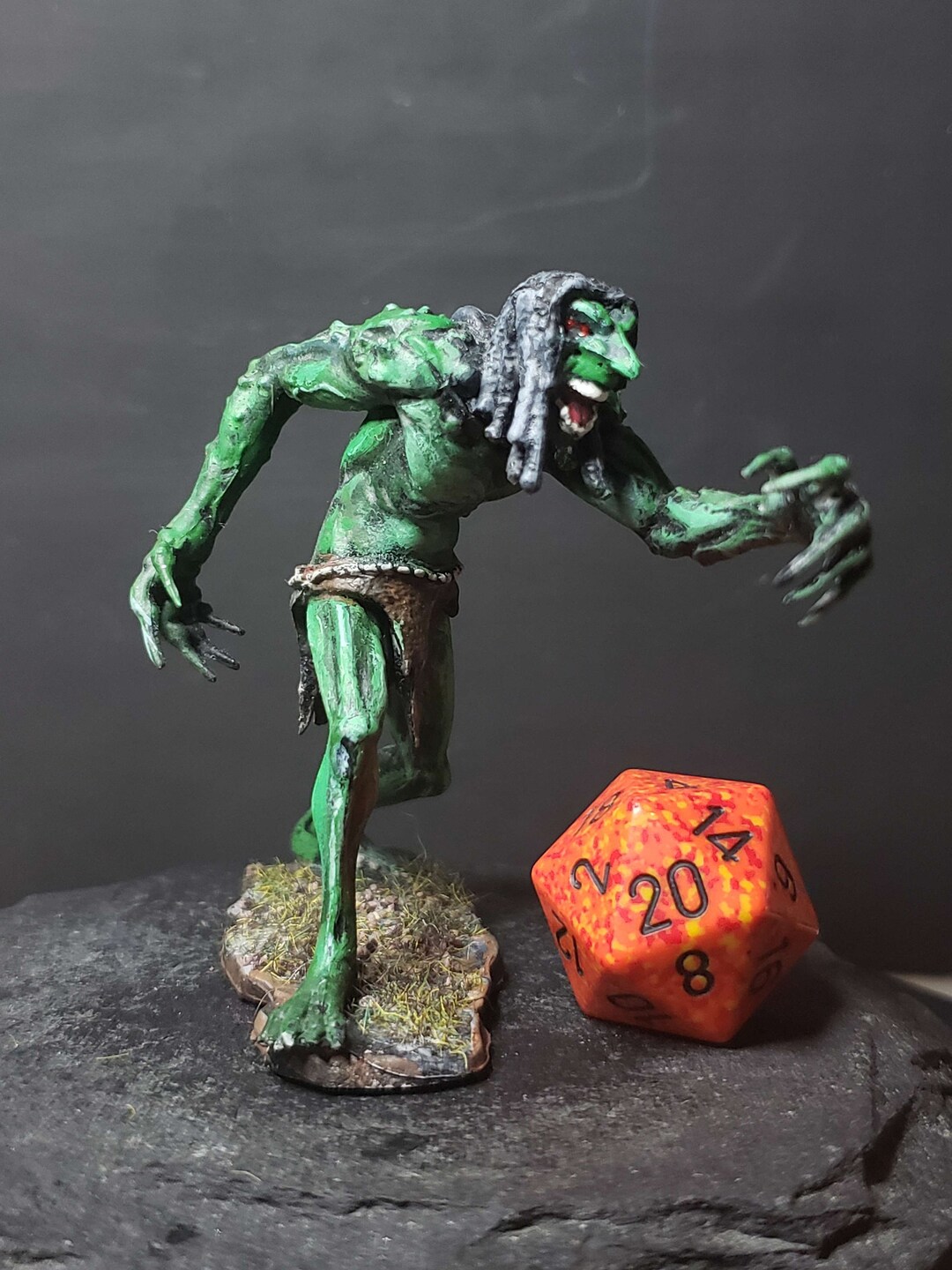 Troll D&D Miniature Hand Painted - Etsy