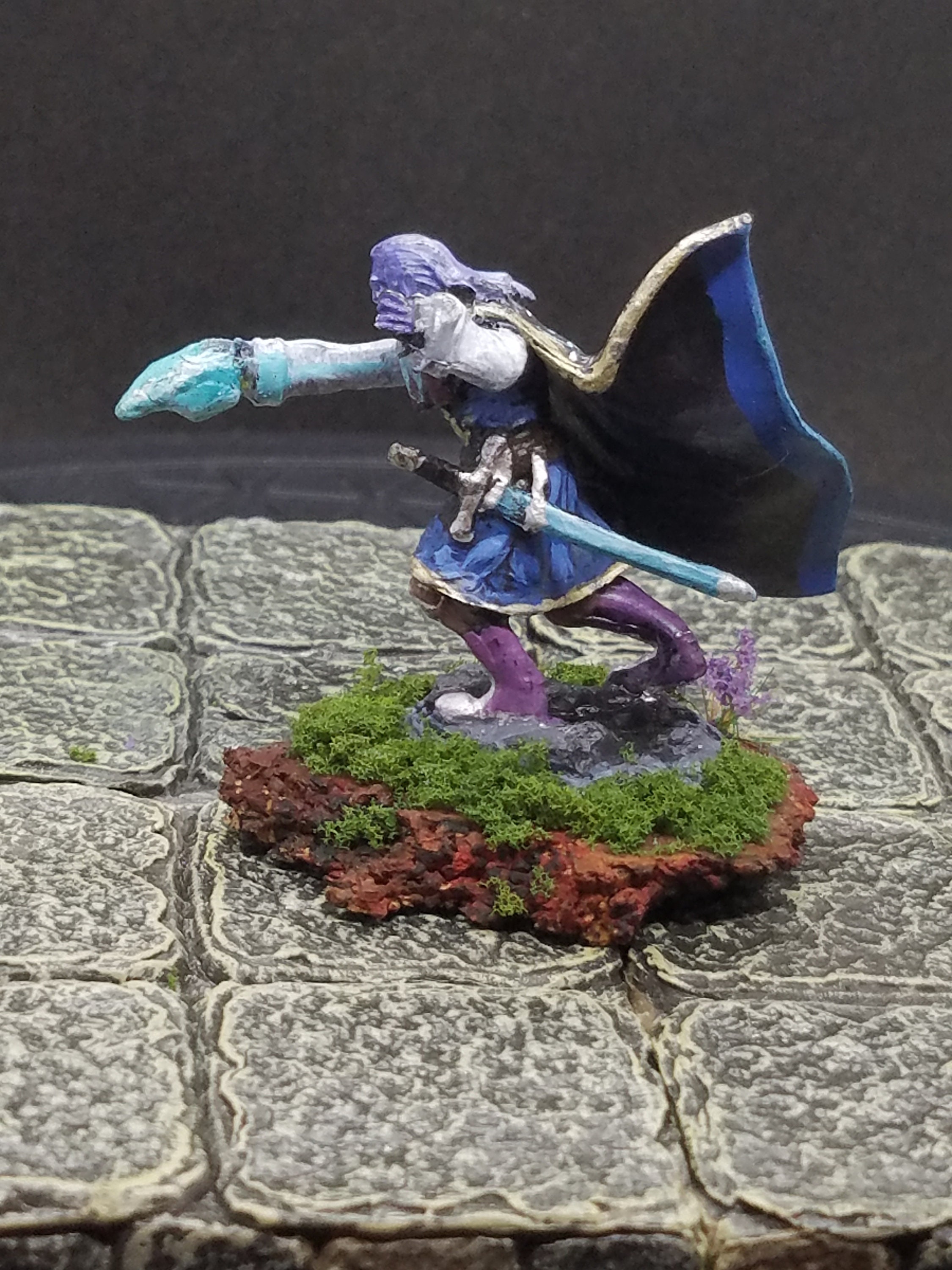 Aavaros Starlight Elf Mage D&D Miniature Hand Painted - Etsy Polska