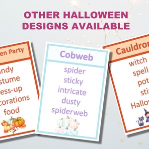 Halloween Taboo Game, Halloween Party Game, Printable, INSTANT Digital ...