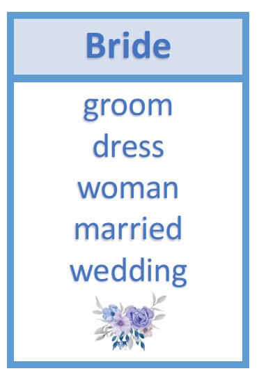 Wedding Taboo Game, Bridal Shower Game, Unspeakable Game, Printable, Instant Digital Download - Etsy