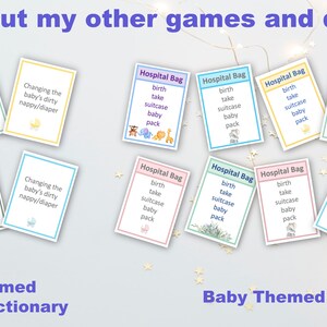 Pink Baby Shower Game, Taboo Game, Baby Girl Game , Instant Download ...