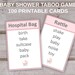 Pink Baby Shower Game, Taboo Game, Baby Girl Game , Instant Download ...