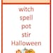 Halloween Taboo Game Halloween Party Game Printable INSTANT - Etsy