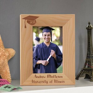 Personalized Graduation Photo Frame, Custom Diploma Photo Frame ...