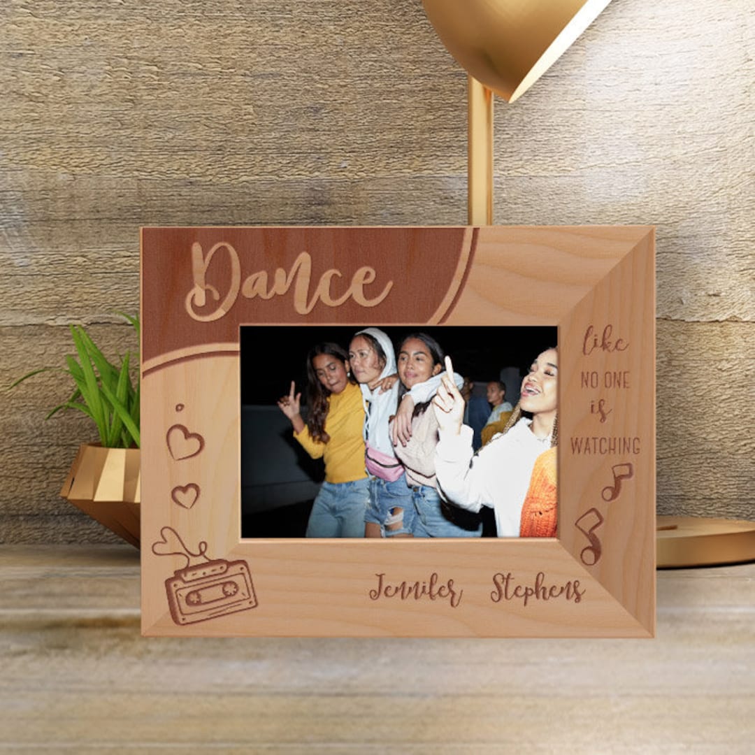 Custom Dance Picture Frame, Personalized Frame, Wooden Picture Frame ...