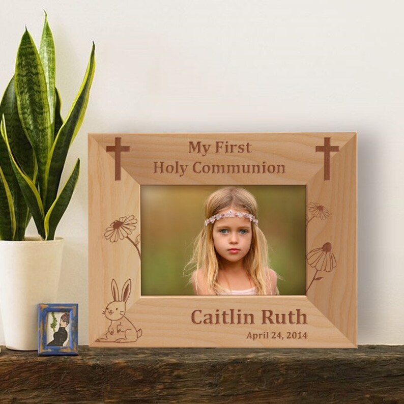 My First Holy Communion, Communion Picture Frame Personalized, Wooden ...