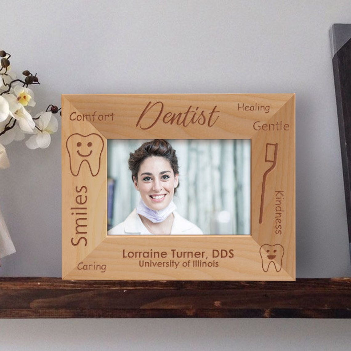 Dentist Photo Frame Personalized Picture Frame for Dentists | Etsy