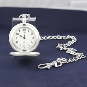 Personalized Pocket Watch, Customized Chained Watch With Keychain ...