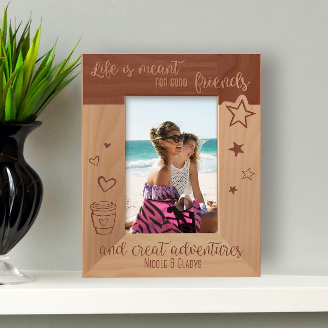 Personalized Friend Photo Frame, Custom Adventurers Photo Frame ...