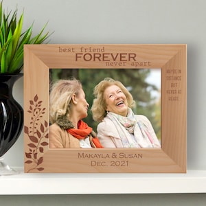 Personalized Friends Forever Photo Frame, Custom Never Apart Picture ...