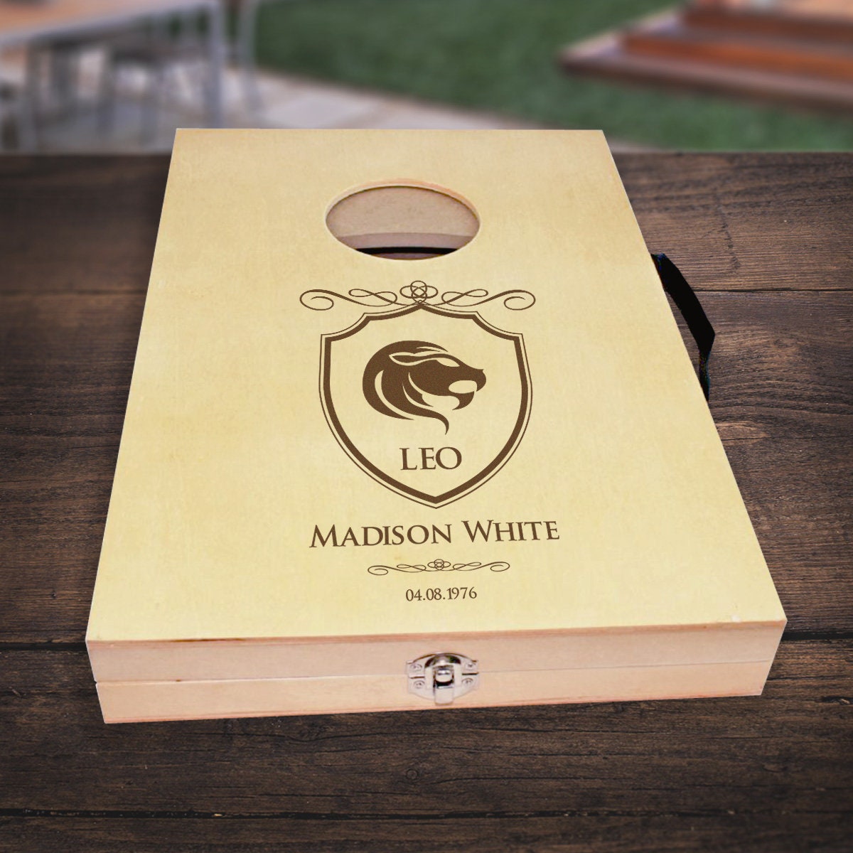 Personalized Game, Custom Cornhole Boards, Personalized Bean Bag Toss ...