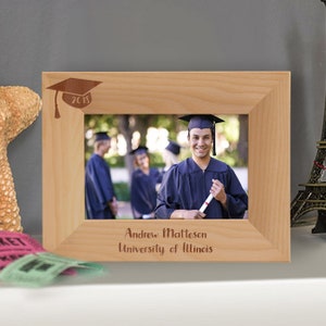 Personalized Graduation Photo Frame, Custom Diploma Photo Frame ...