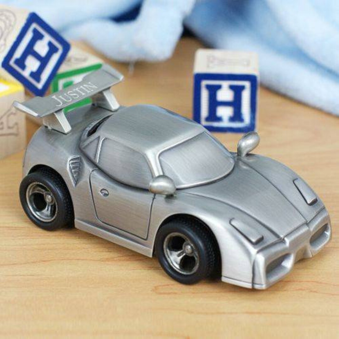Personalized Car Bank, Customized Sports Car Money Bank, Engraved ...