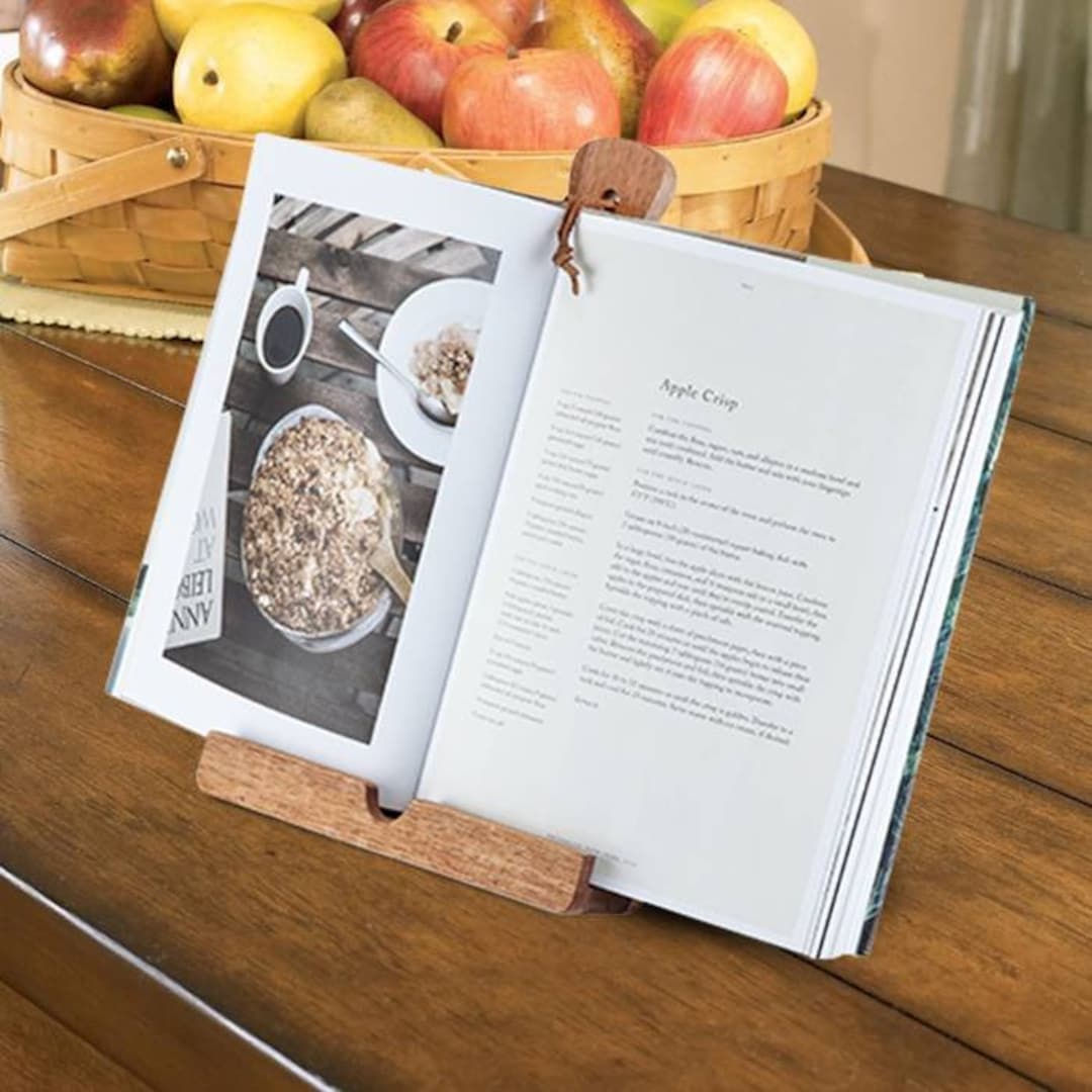 Cook Book Stand Personalized, Recipe Holder Stand, Cooking Book Stand ...