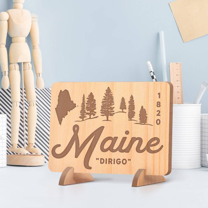 Maine Wood Sign - Etsy
