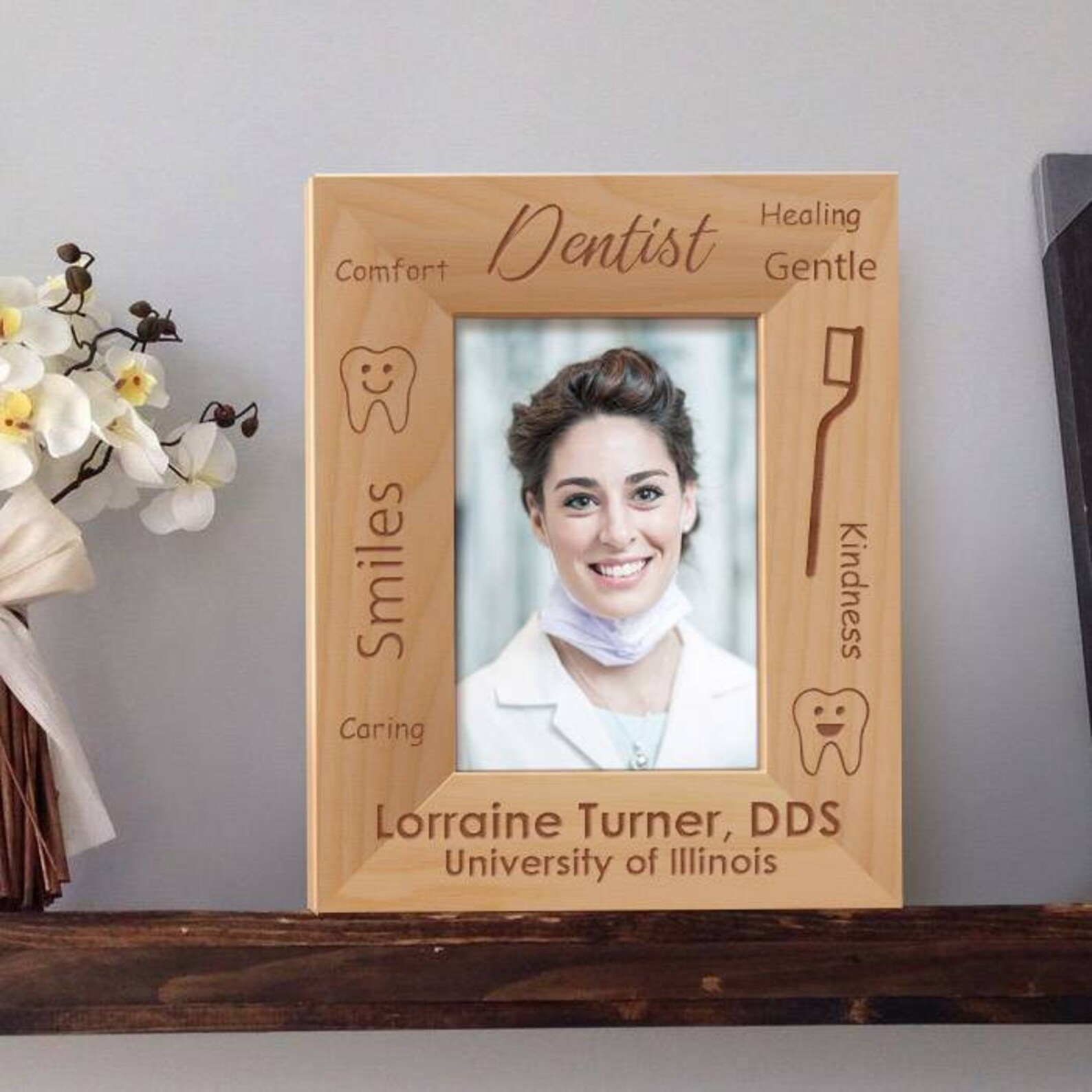 Dentist Photo Frame Personalized Picture Frame for Dentists | Etsy