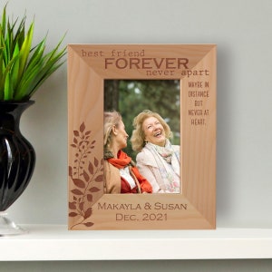 Personalized Friends Forever Photo Frame, Custom Never Apart Picture ...