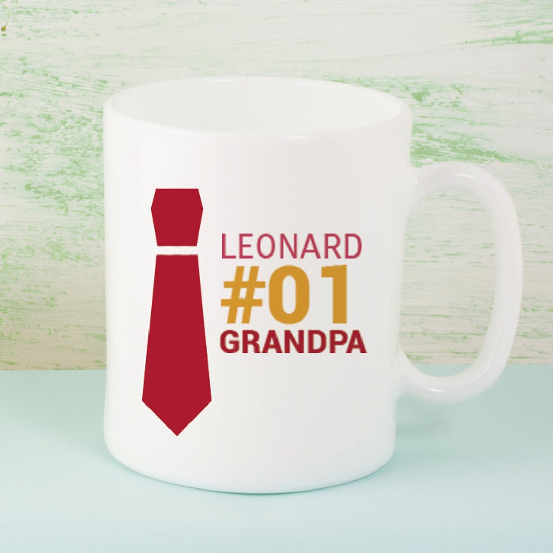 Number One Grandpa, Personalized Grandpa Mug, Grandpa Coffee Mug, Gift ...